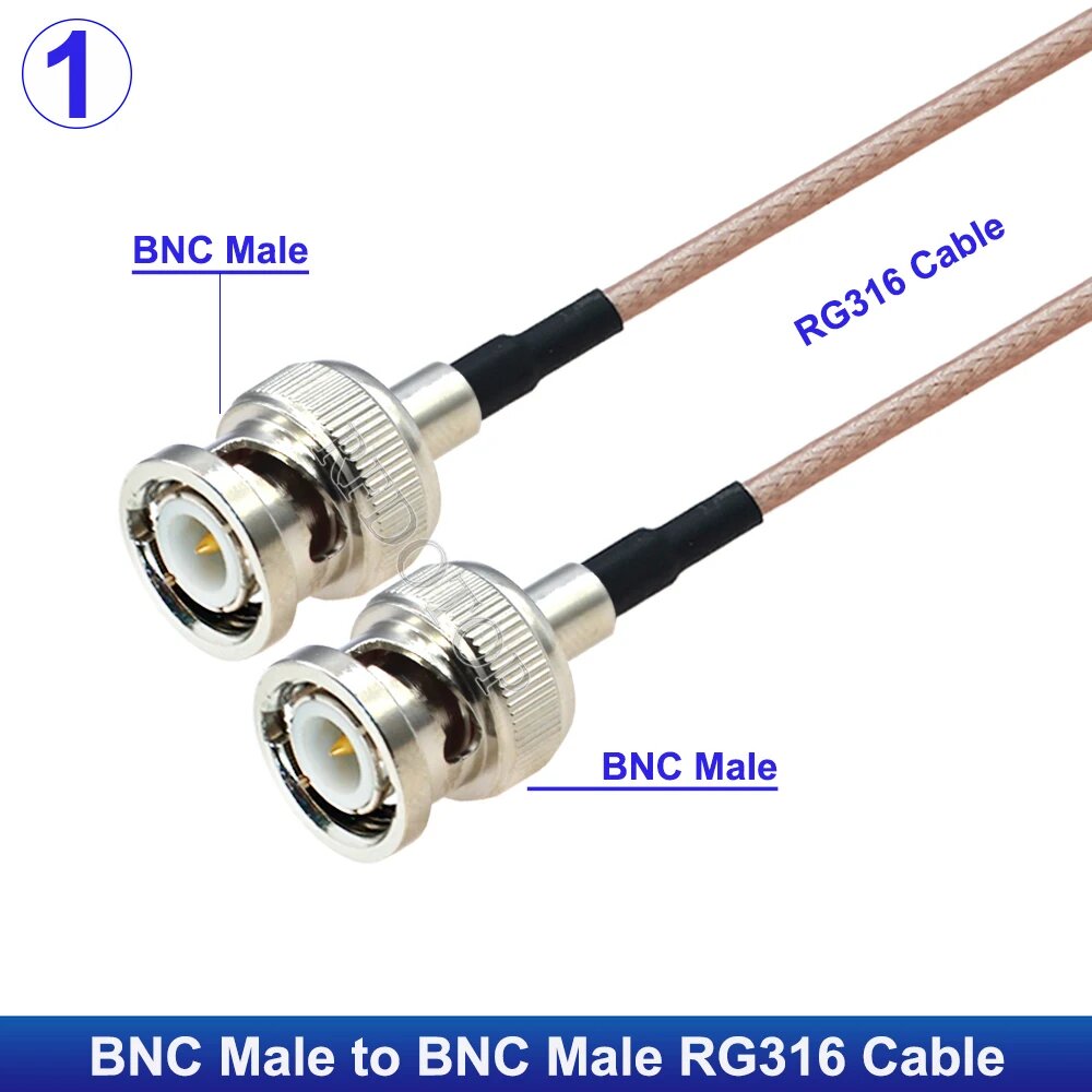 RFDOTOP RG316 BNC штекер-BNC гнездовой кабель 50 Ом