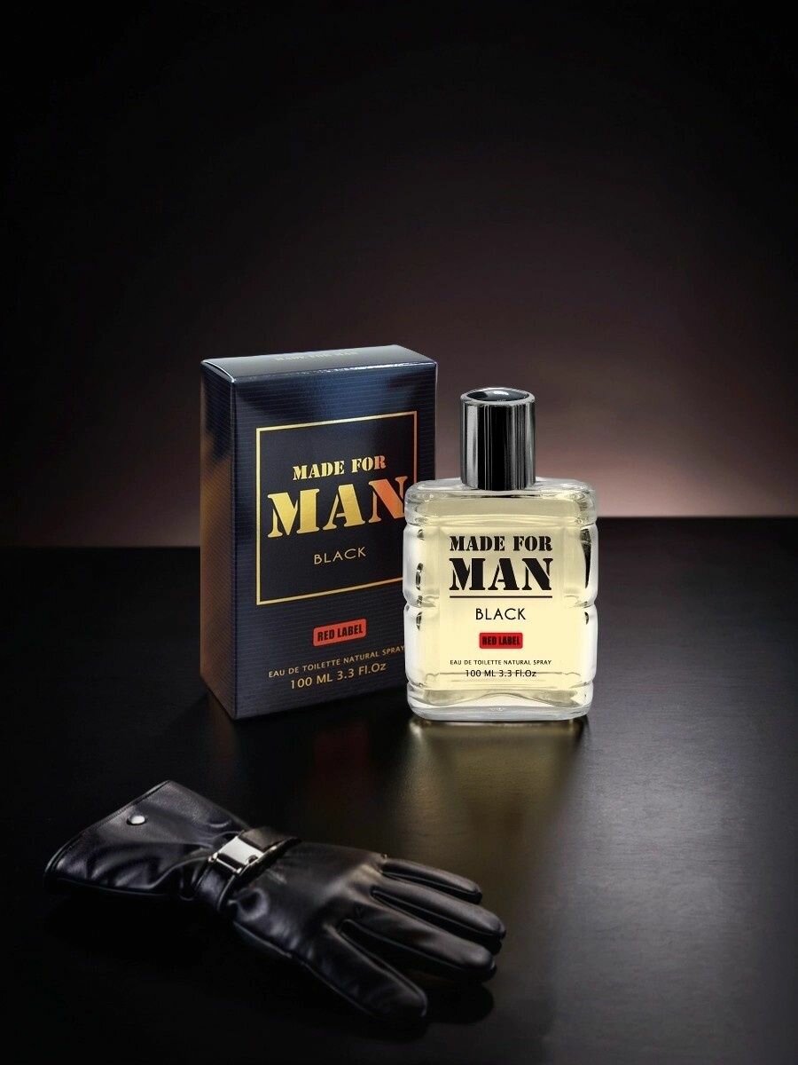 Delta parfum (Red Label). Туалетная вода мужская Made For Man Black, 100мл.
