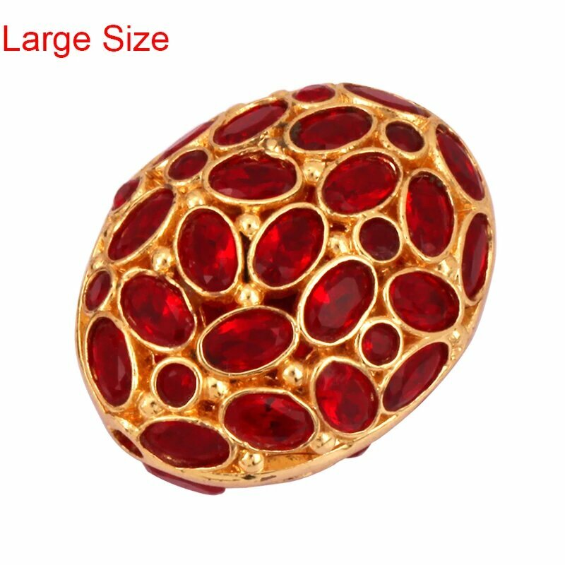 Золотые бусины в форме гусиных яиц для браслетов 26 мм M749474Y2-Fuchsia G