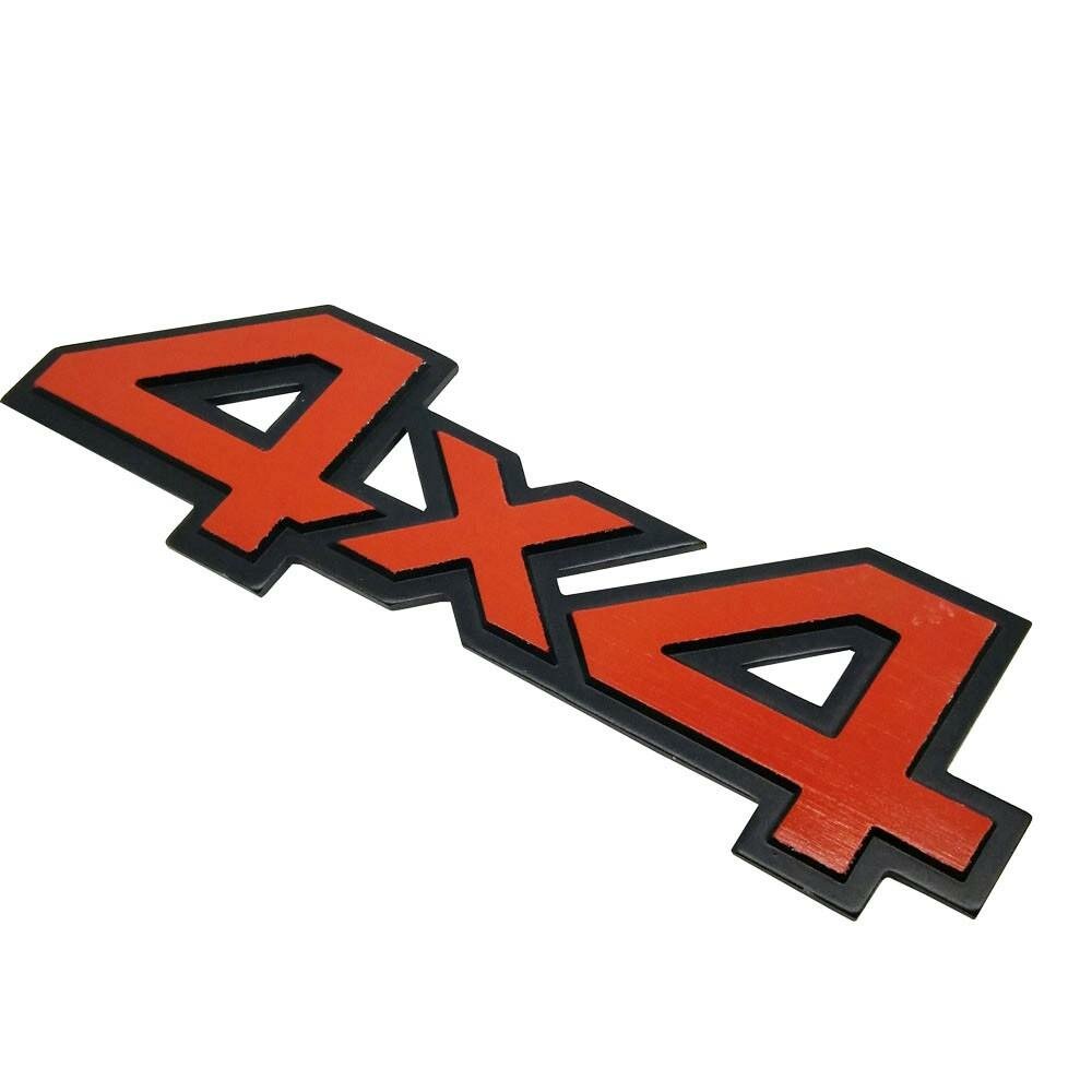 Красная 4WD Металлическая Наклейка на Боковую Часть Кузова Автомобиля, Эмблема Передней Решетки, Значок Задней Части, 10