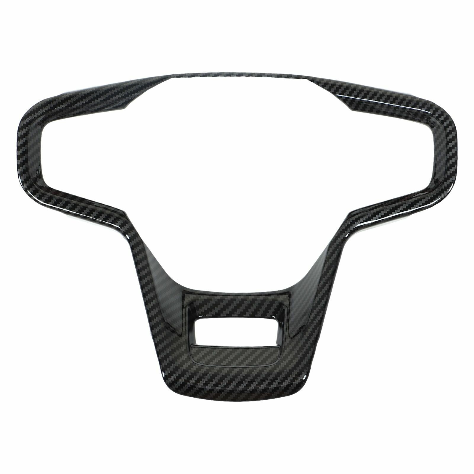 Облицовка рулевого колеса, стильная внутренняя панель из углеродного волокна, замена крышки панели рулевого колеса для Ford Bronco 2021