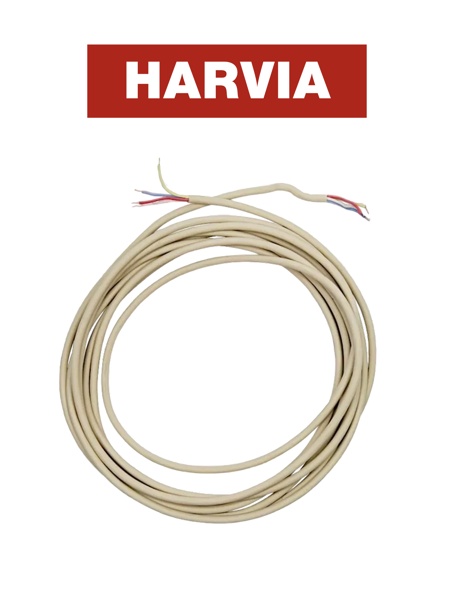 Кабель Harvia WX237 для датчика темературы WX232 (4х0,25 мм, 180 С, 1 м), аксессуар для сауны