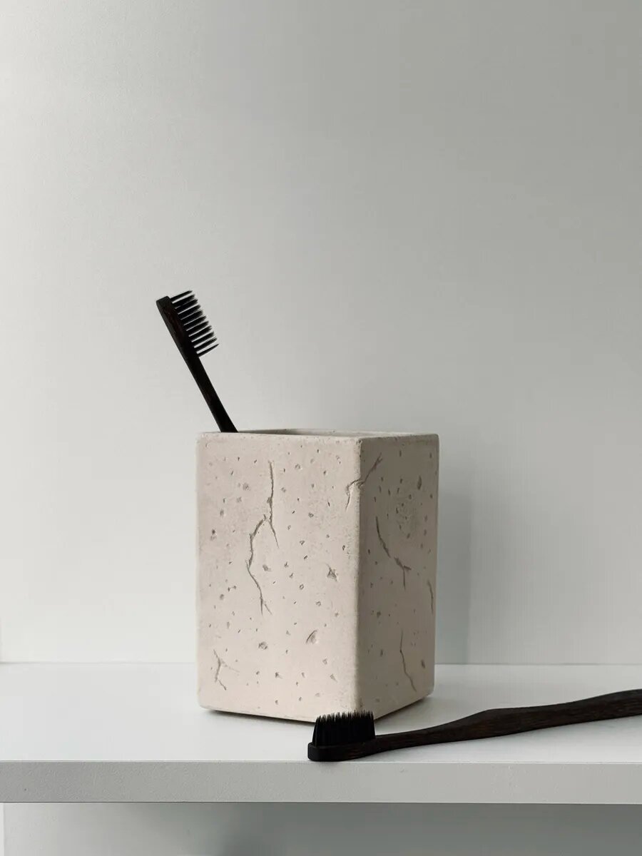 Стакан для зубных щеток и пасты Beige