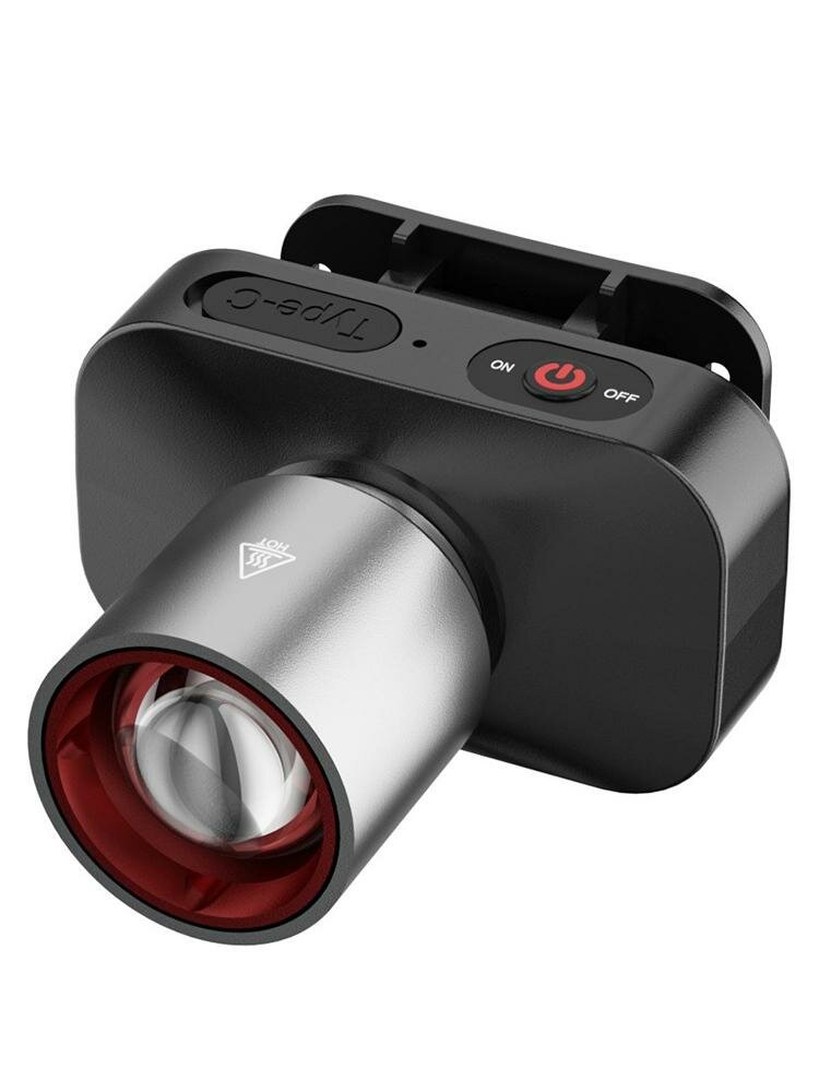 Долговечный налобный фонарь с зумом, подходящий для ночной рыбалки, патрулирования и работы.