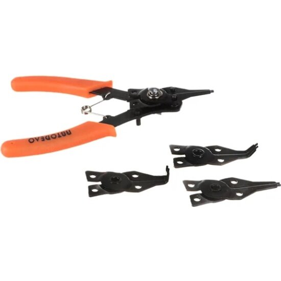 Автодело Съемник колец стопорных внутренних набор 4 предмета