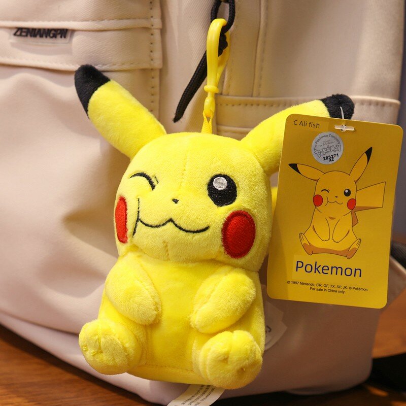 Плюшевая игрушка-брелок Пикачу, кукла Покемон, украшение для сумки, подарок на день рождения для девочки SZ Брелок для