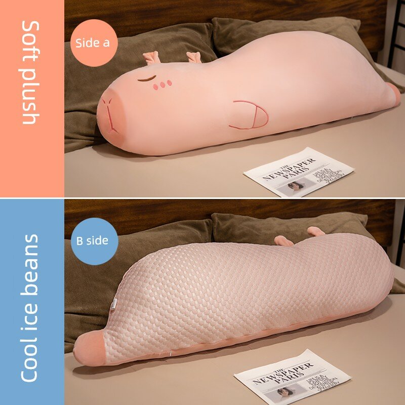 Подушка Капибала Bala для кровати, длинная подушка для сна, плюшевая игрушка Капибара, тряпичная кукла для девочек,