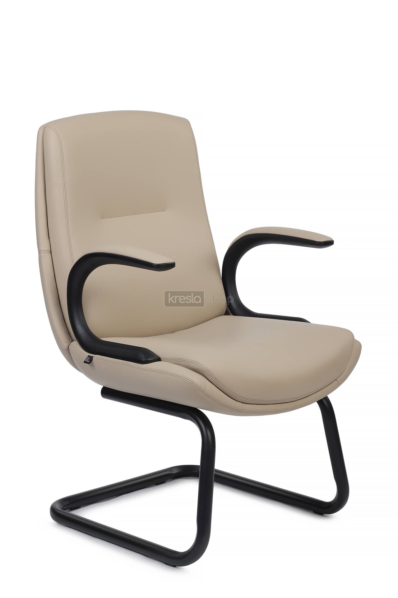 Конференц-кресло Riva Design Dante-CF C2561-12 бежевая премиум экокожа