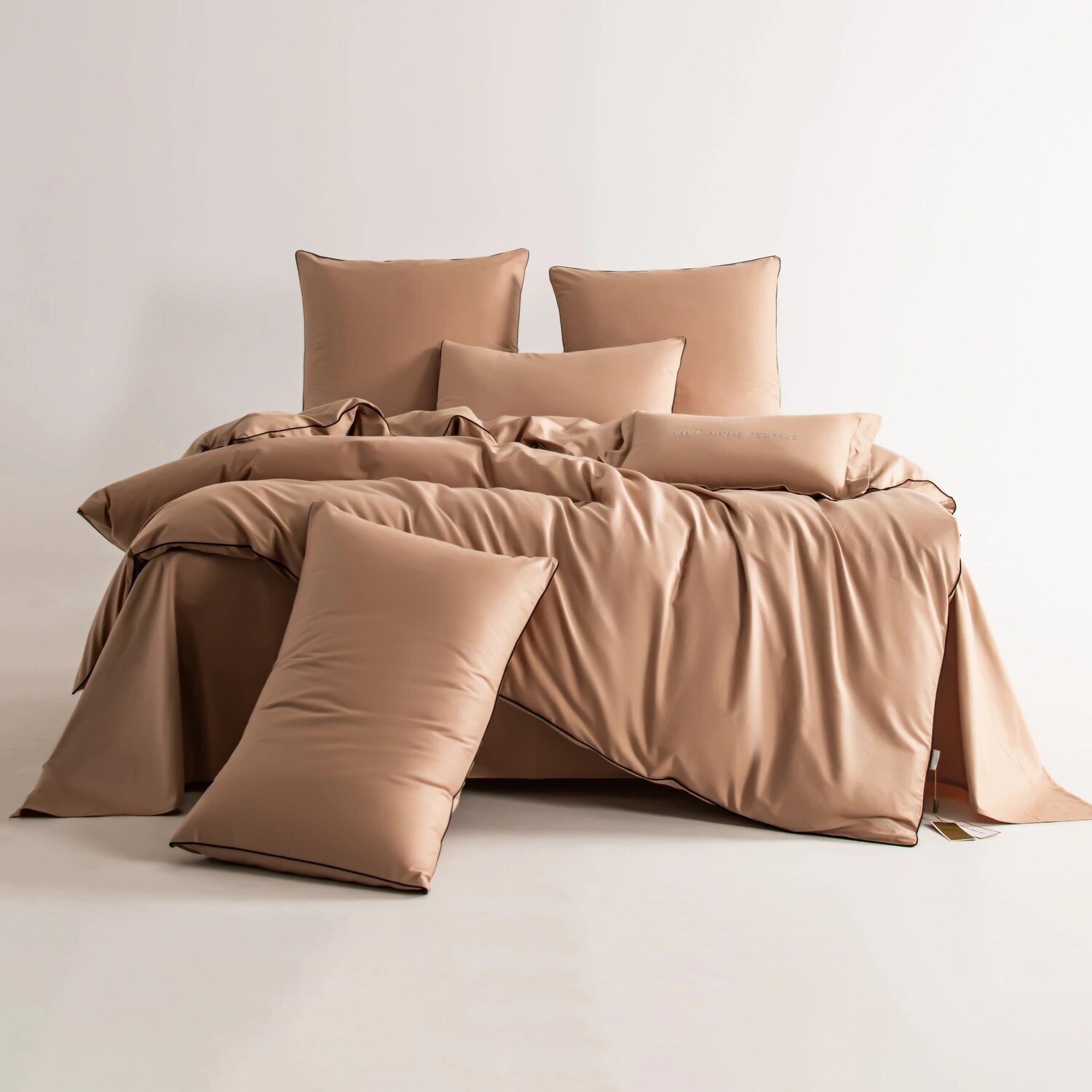 Комплект постельного белья Однотонный Сатин Элитный OCE015