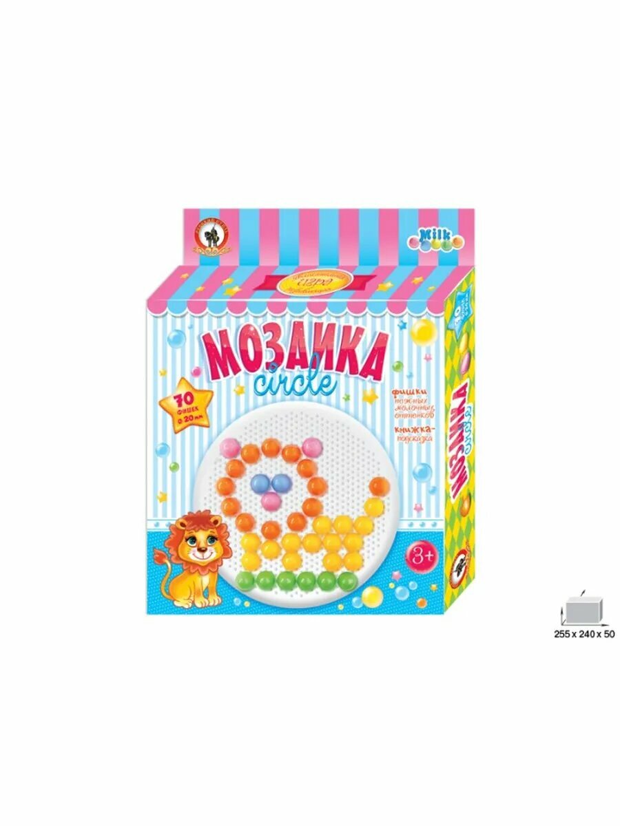 Мозаика Milk /Львенок/ 70 эл, D 20 мм, Круглая плата