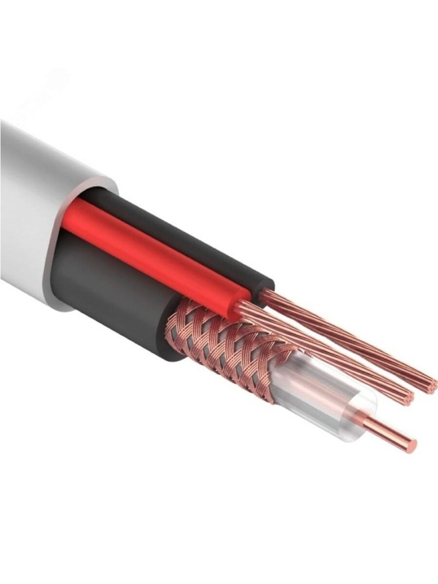 Кабель Rexant КВК-В-2 + 2х0,75мм², 200м, белый REXANT 01-4101-1