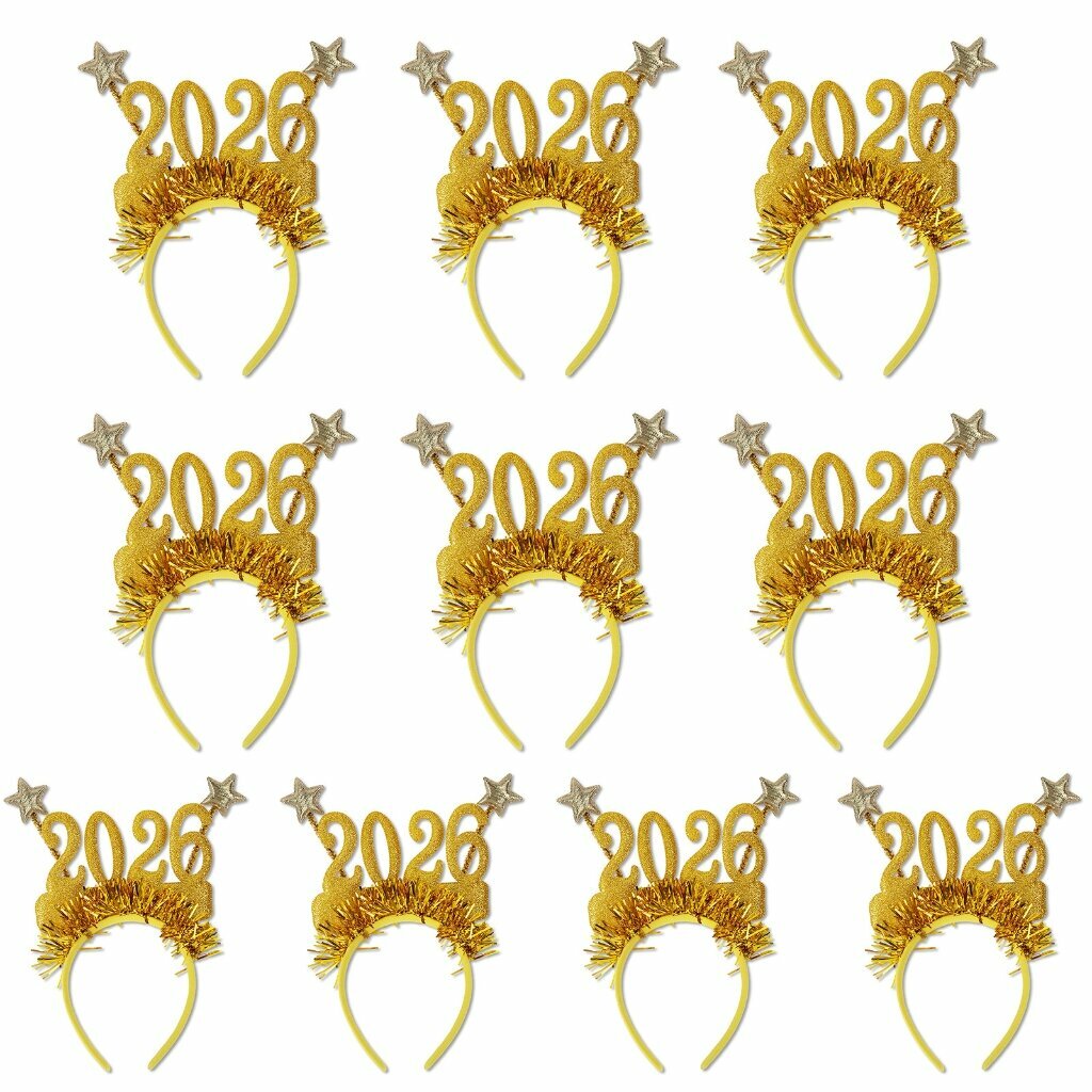 Новогодние Короны, Лента Для Волос, Блестящая Сцена 2026, Головные Уборы, Короны, Реквизит Для Рождественской Вечеринки, Короны, Подарочные Повязки