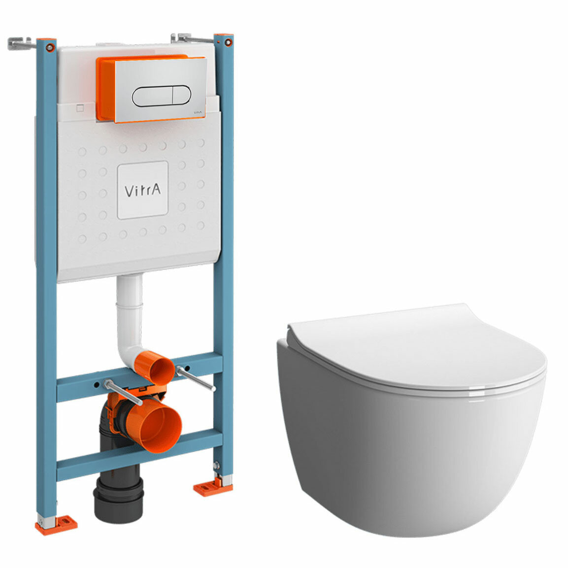 Унитаз с инсталляцией Vitra Sento 9830B003-7212