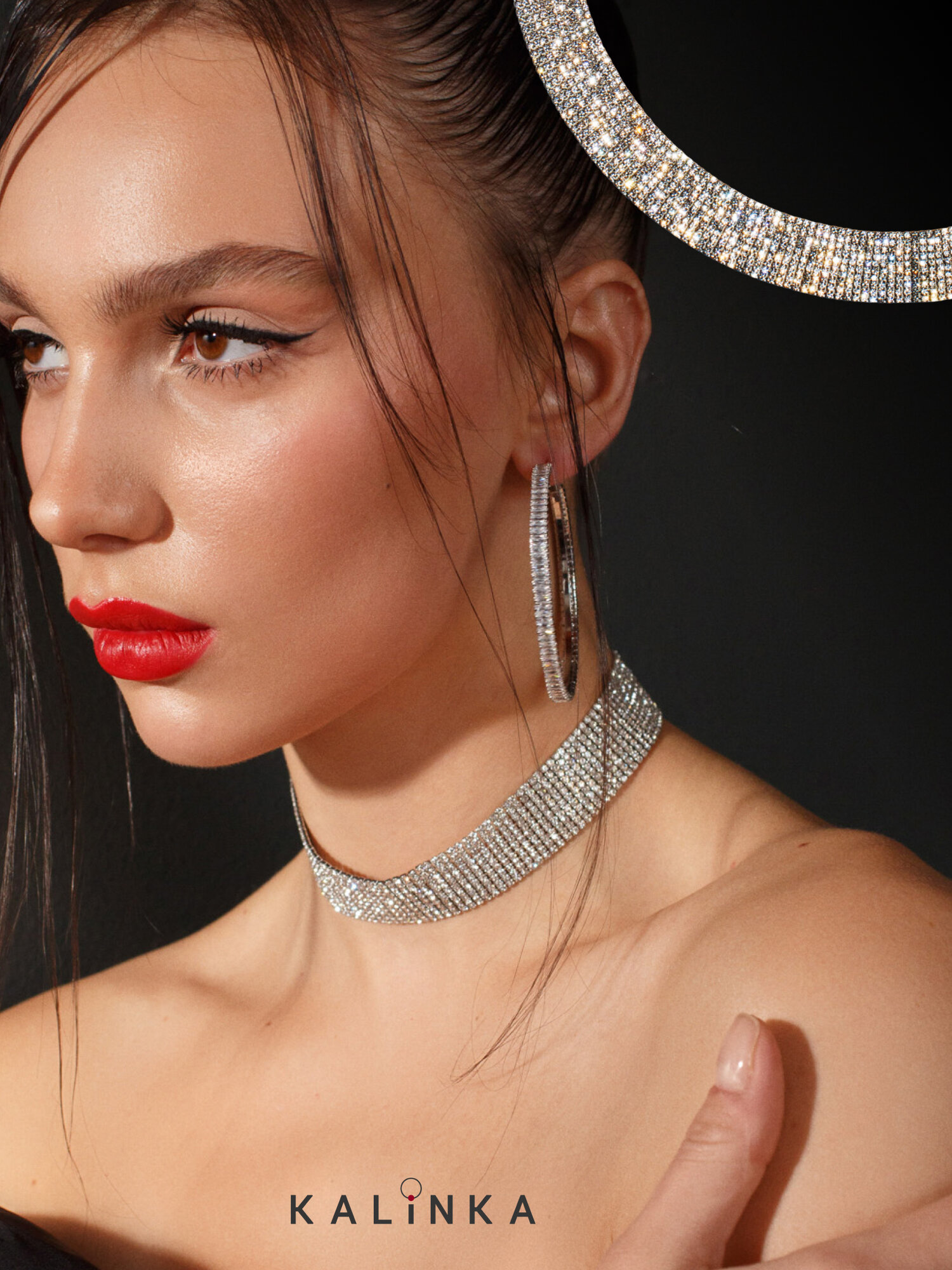 Чокер, кристалл