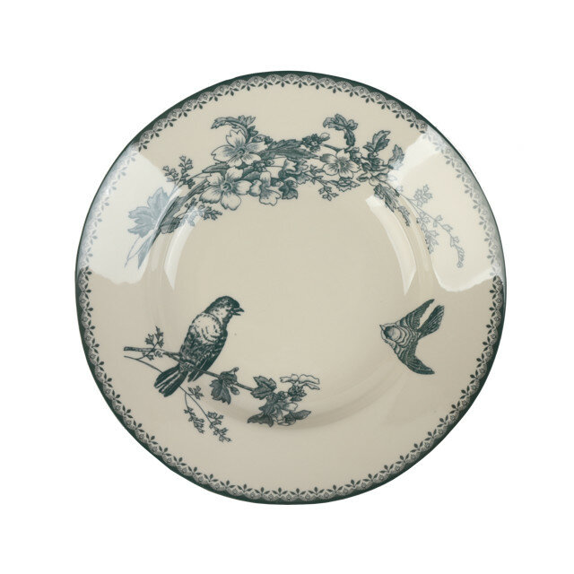 Тарелка TODELIA Райский сад 22,3см десертная костяной фарфор