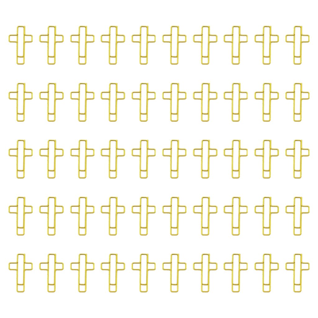 50 Шт скрепок, закладок в форме креста, канцелярских скрепок, скрепок для журналов, школьных канцелярских принадлежностей