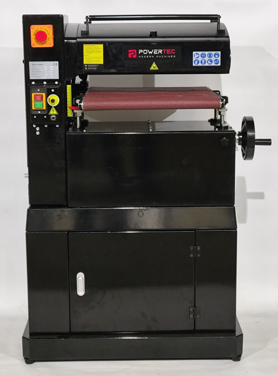 POWERTEC SD18C станок шлифовальный барабанный тумба