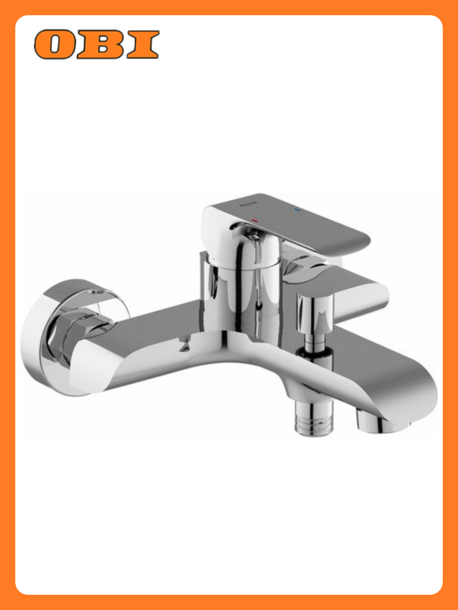 Смеситель для ванны RAVAK Flat FL 022.00/150, 150 мм, латунь