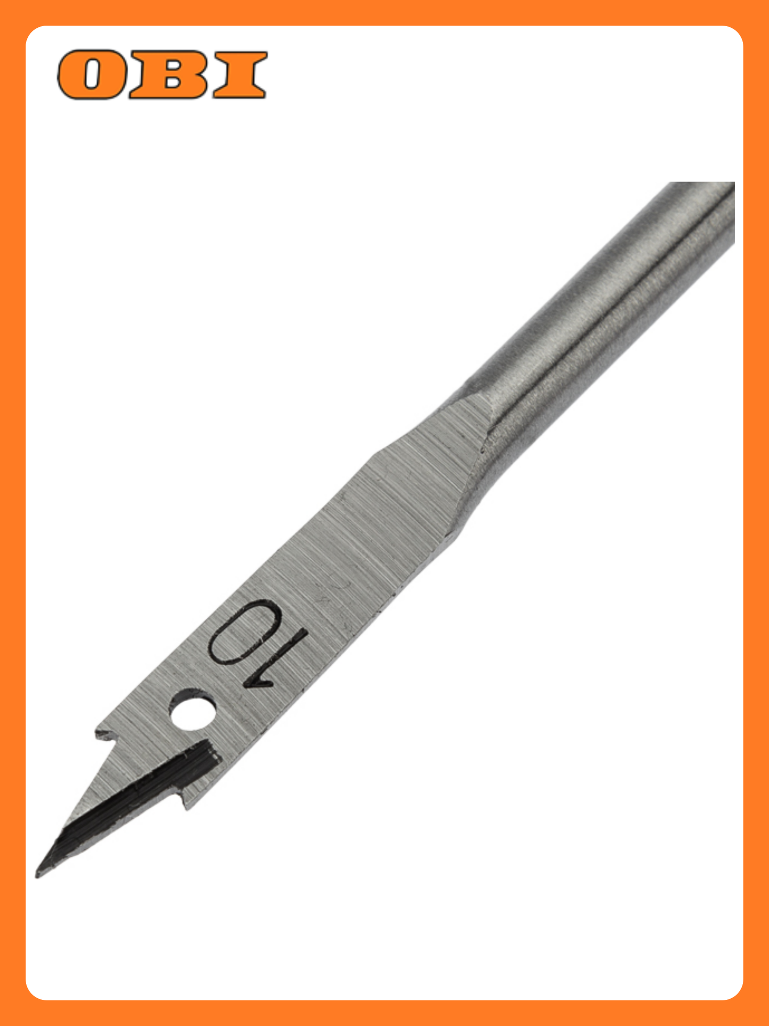 Сверло перовое по дереву 10х152 мм шестигранный хвостовик Kranz