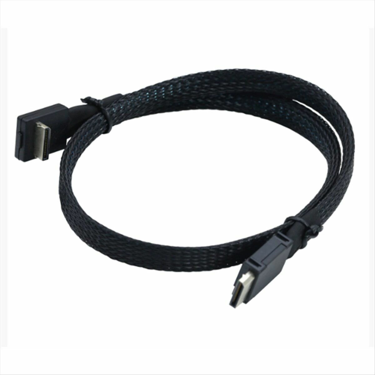 Кабель PCIE Oculink SAS SFF 8611 4I 42P - SFF-8611 4I 90 градусов