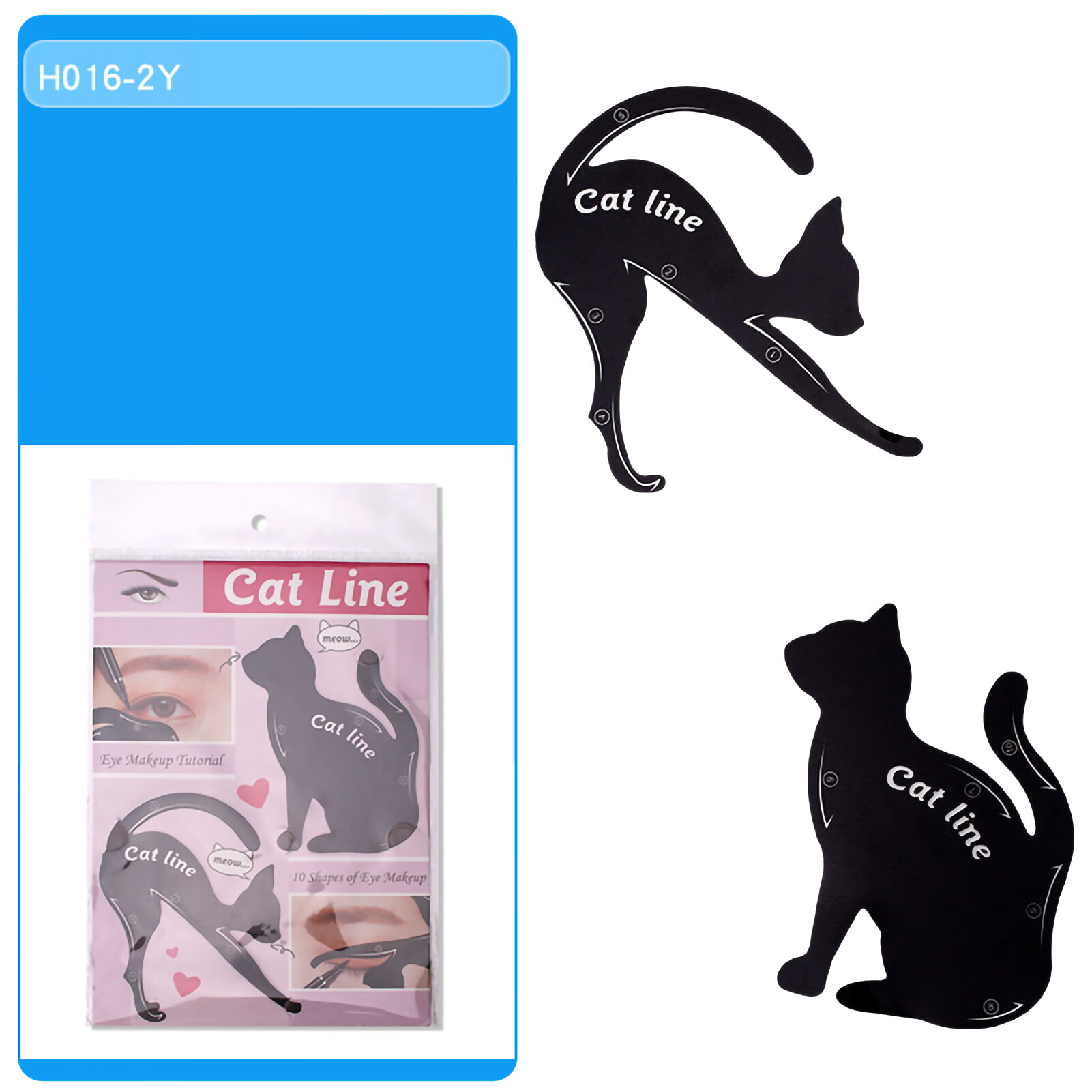 Многофункциональный трафарет для подводки для глаз.