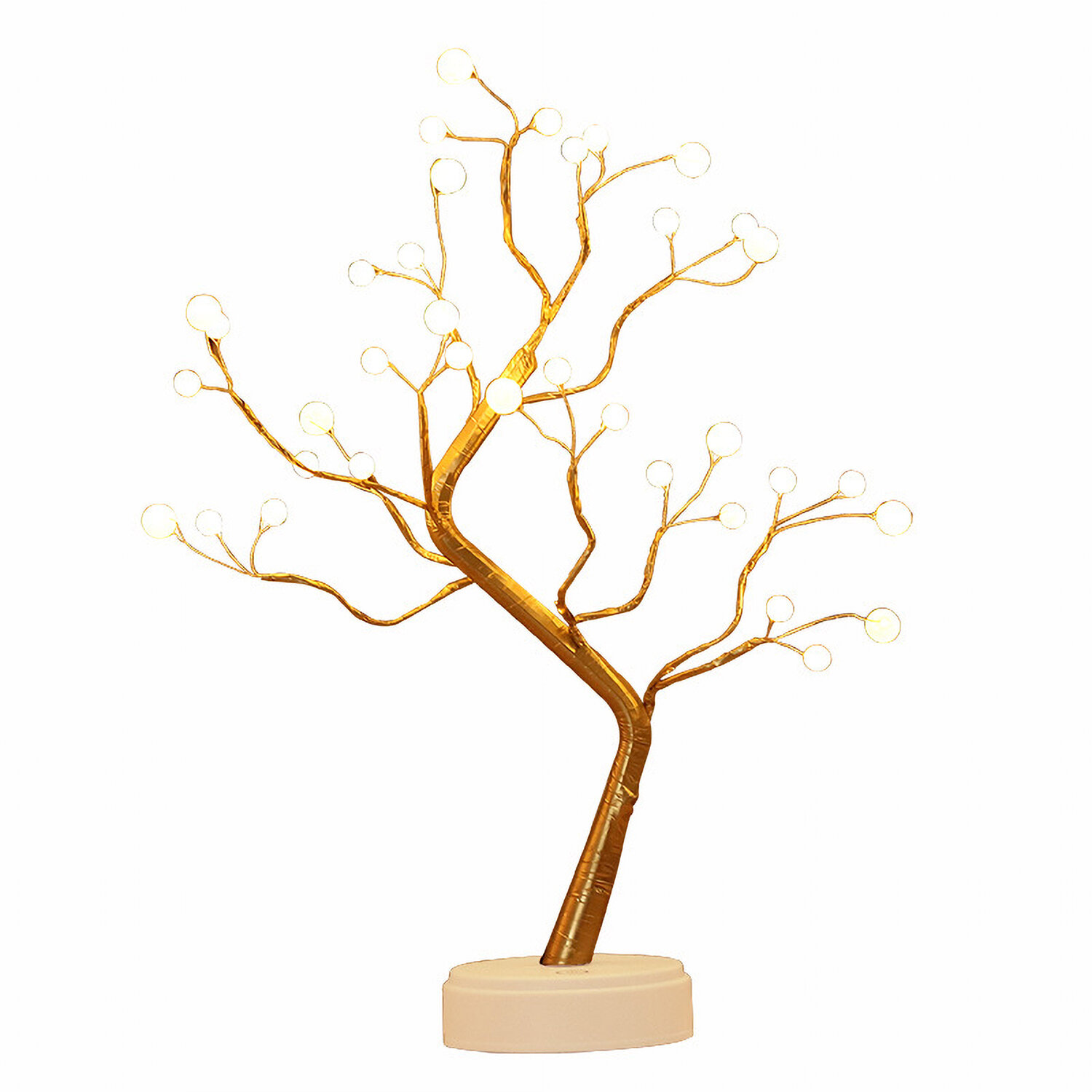 Tree Branches Lights 36 LEDs Цвет: Золотой Материал: Медный Провод, Лента Стиль: Casual Источник Света: 36 LEDs Форма: Tree Branches Питание: 3*AA Батарейки (Не Включены), USB Высота: 50см Для Дома Отель Школа Декорация Рождество Вечеринка Свадьба