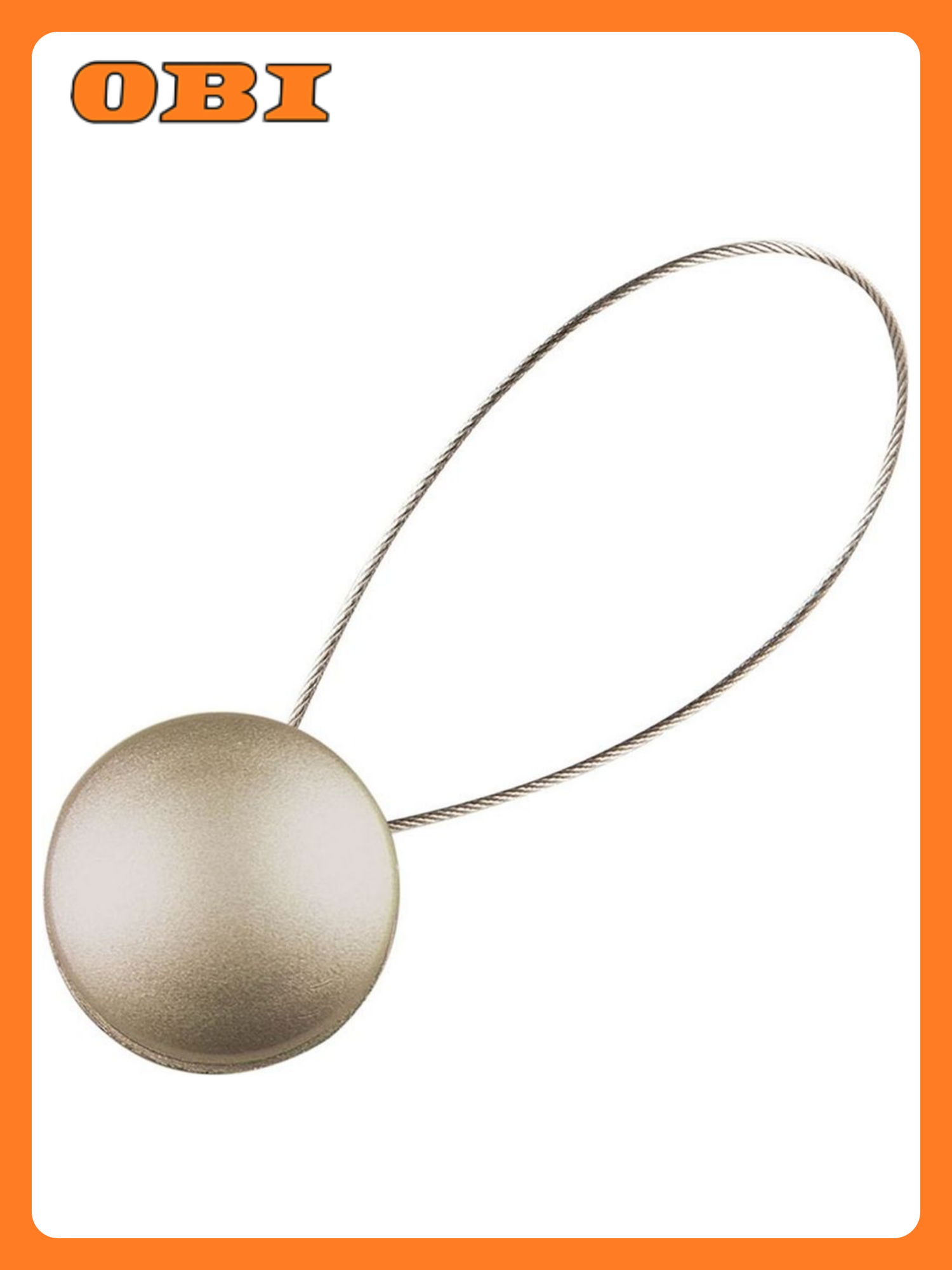 Клипсы с тросом серебрис d45 № 27