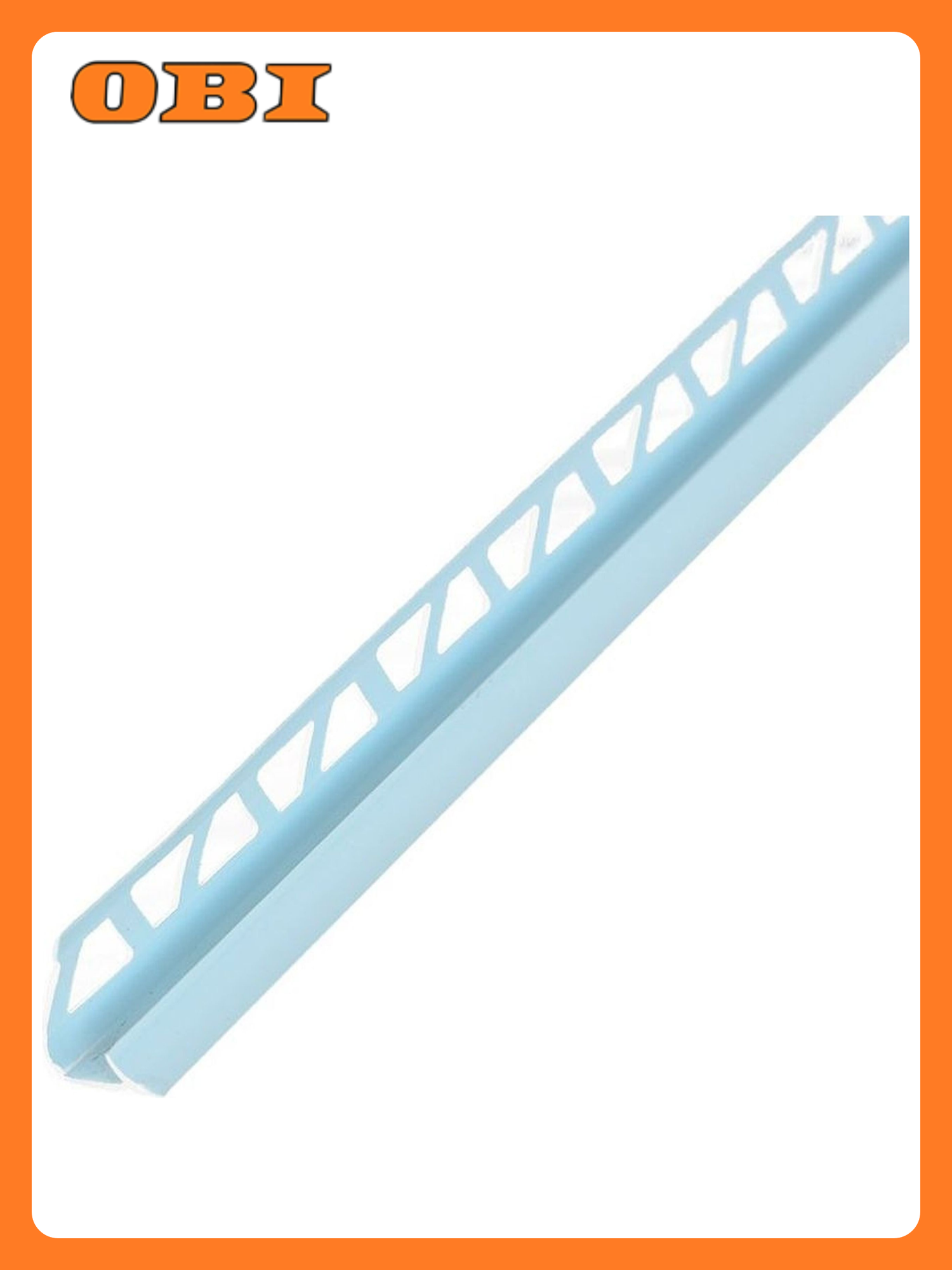 Угол внутренний Grace, Г-образный, голубой, пластик, 2500x10 мм, 1шт