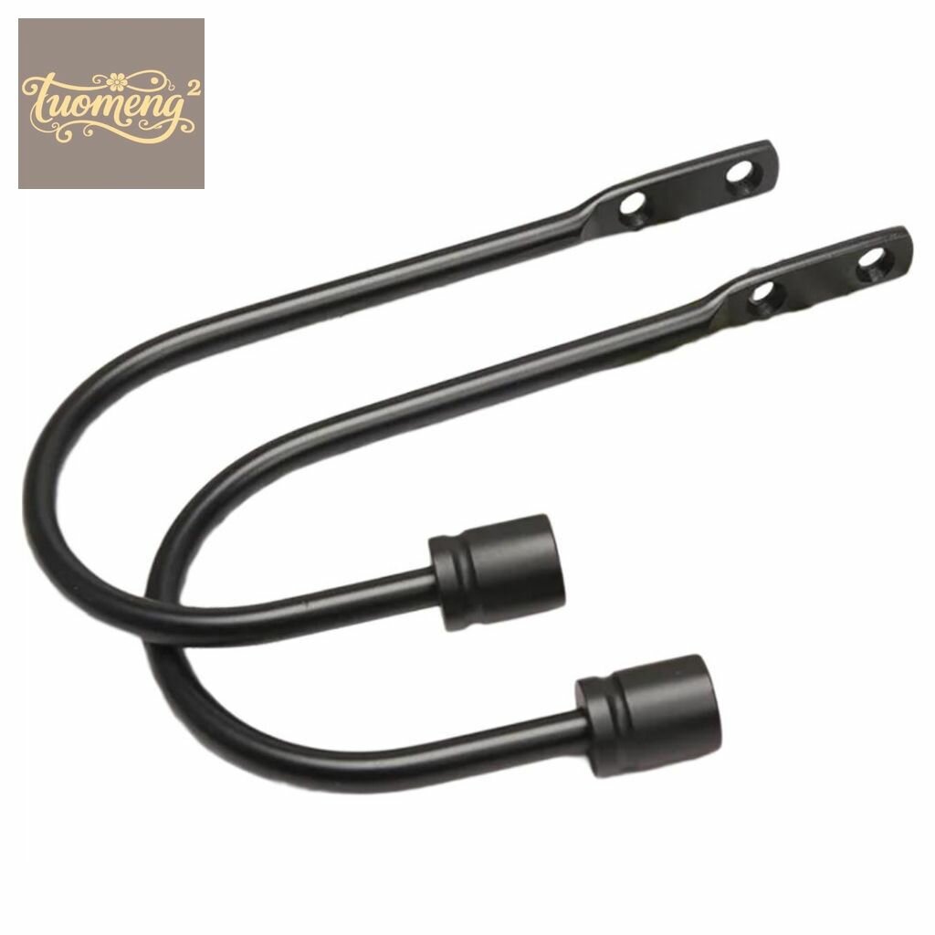 Элегантные металлические фиксаторы для штор, 2 шт, настенные подхваты оконной драпировки, крючки с винтами, декор домашнего офиса