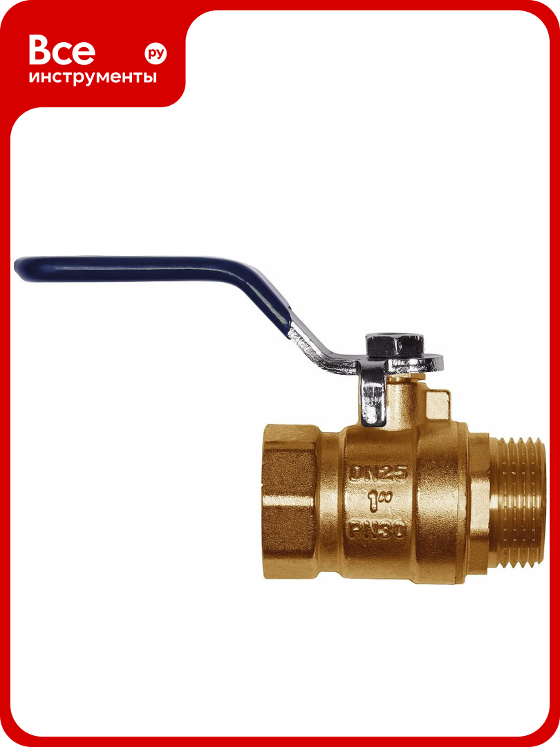 Шаровой кран RM -L ВР-НР 1 муфтовый ручка Ду25 Ру30 11Б27п1 RML-1FML