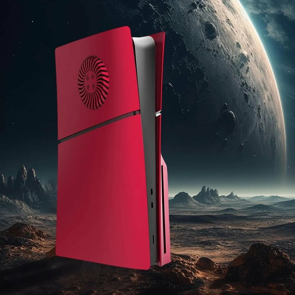 Сменный корпус с лицевой панелью с вентиляционными отверстиями для PS5 Slim Digital/Disc Edition