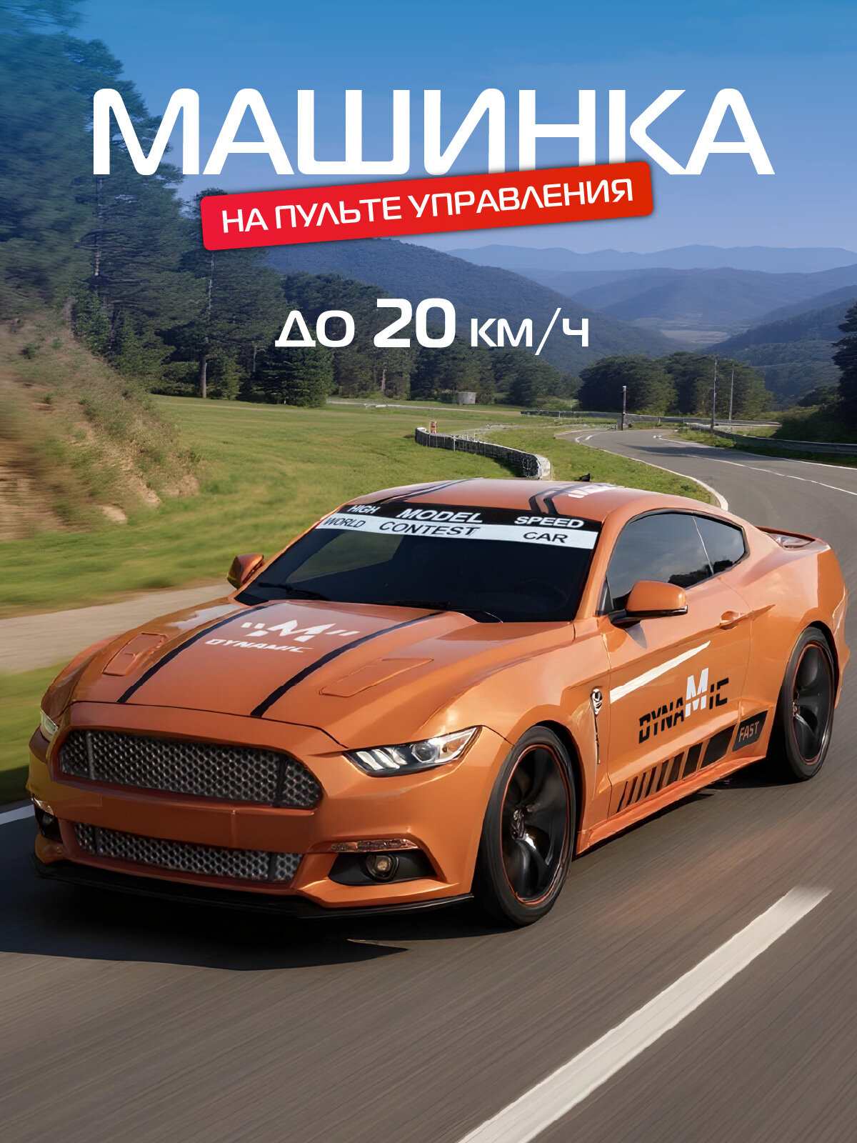 Радиоуправляемая гоночная машина, 4 канала, пульт управления, JB0405462