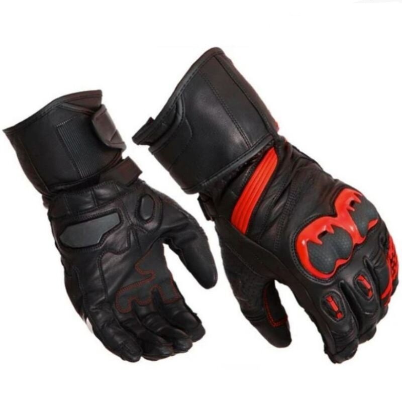 Scout Перчатки кожаные Carbon Черный/Белый/Красный M