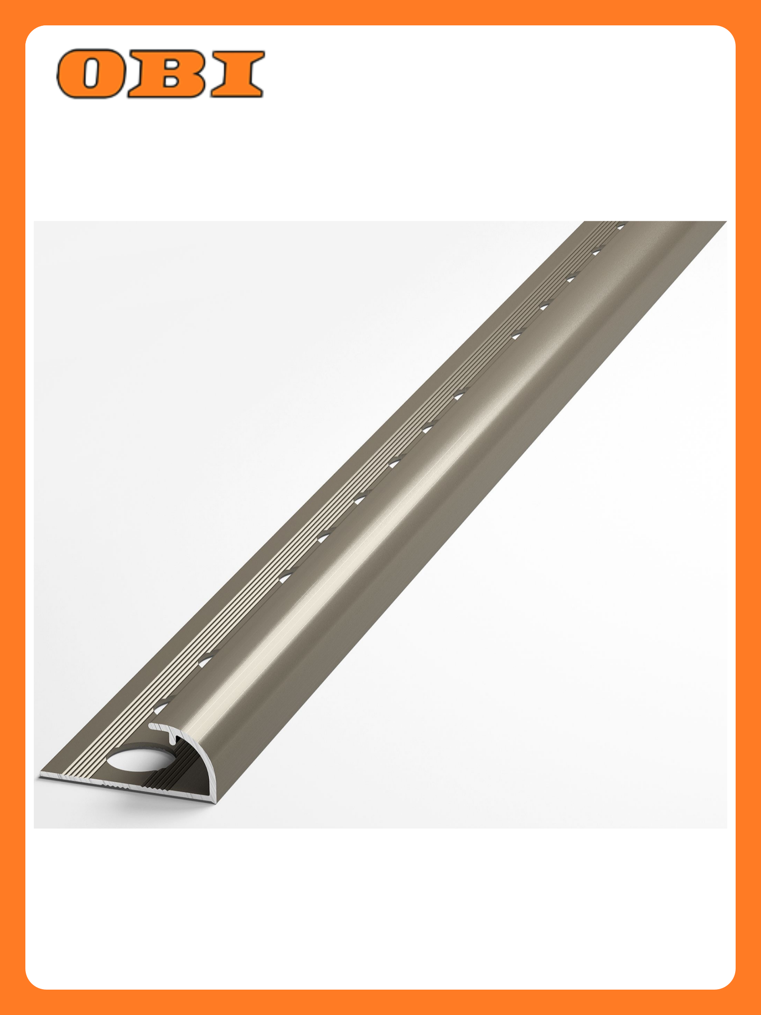 Профиль угловой Лука, алюминий, матовый, Г-образный, 2700x12x9 мм, 1шт