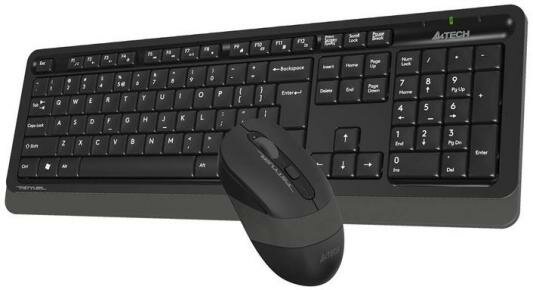 Клавиатура + мышь A4Tech Fstyler FG1010S клав: черный/серый мышь: черный/серый USB беспроводная Multimedia (FG1010S GREY)