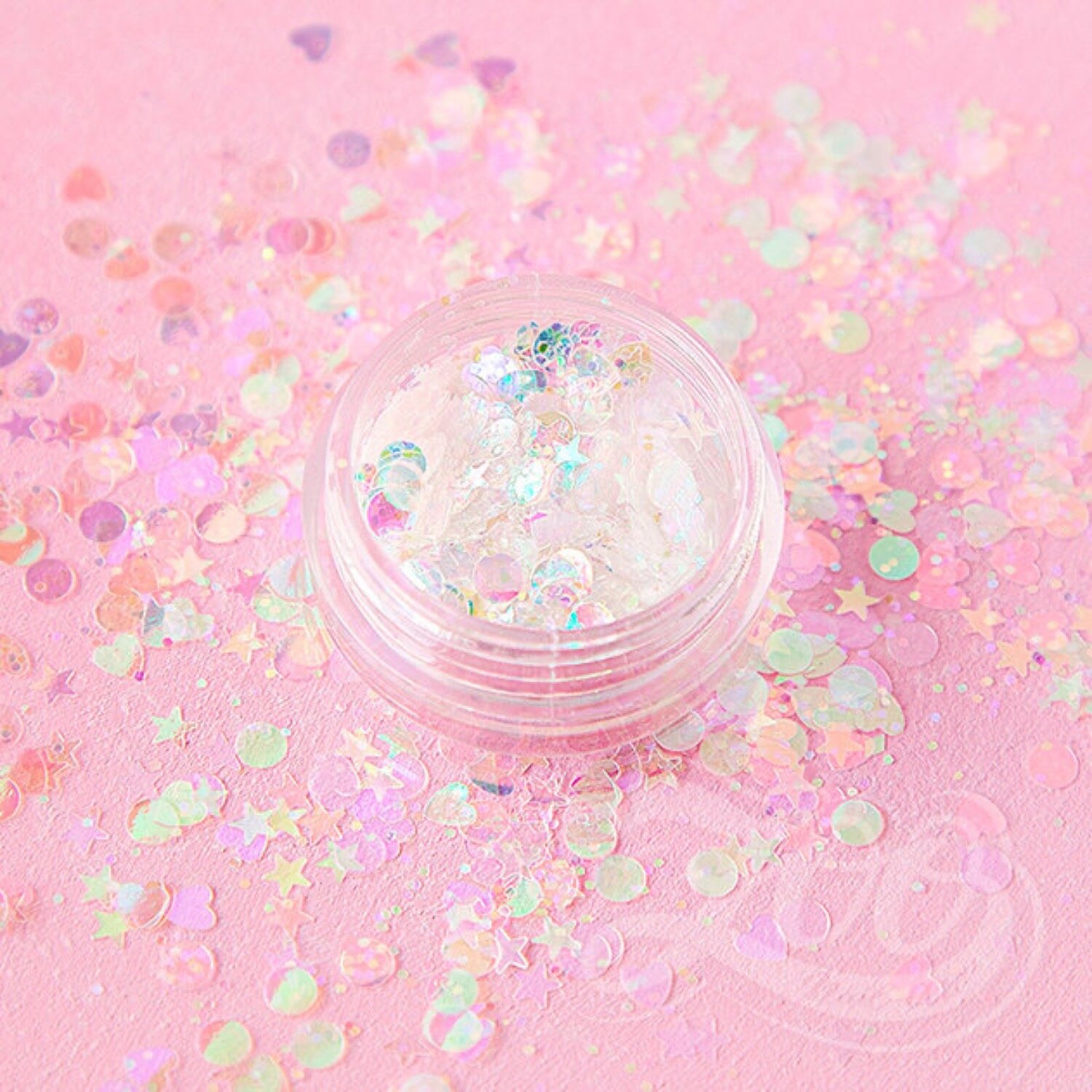 Камифубуки радужные Zoo Nail Art №1197 звездочки-сердечки микс, 1 г