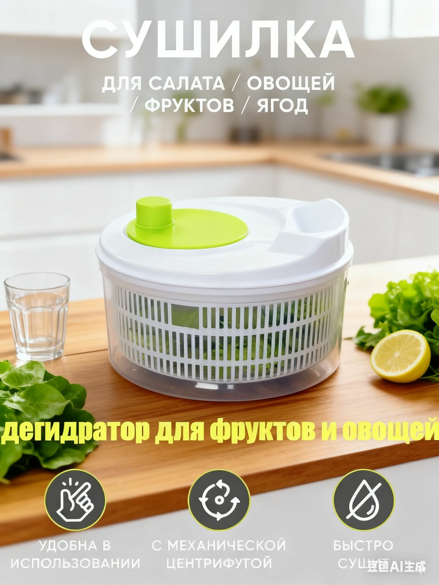 Salad & Greens Dryer, 3 L