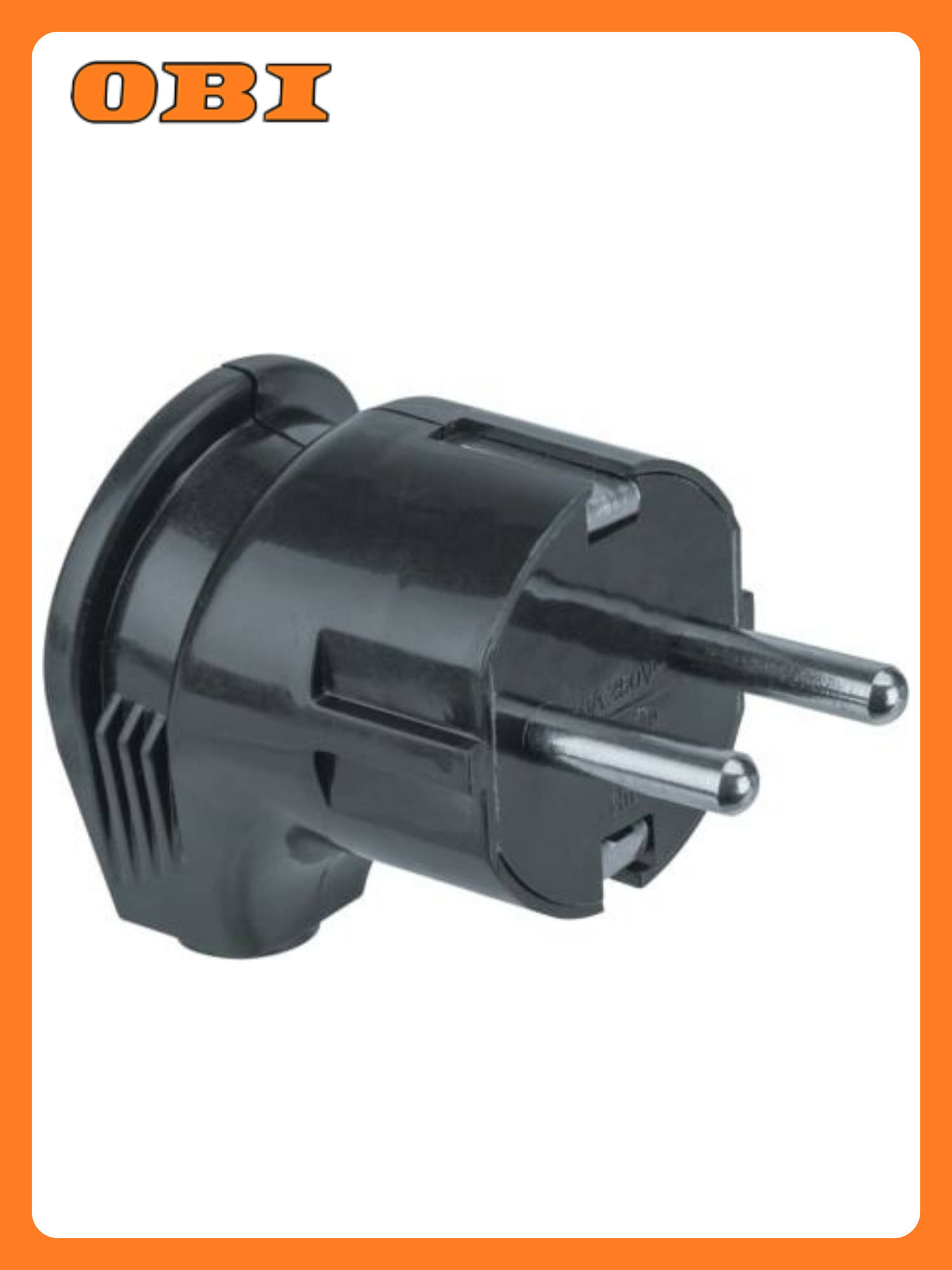 Вилка угловая NAVIGATOR 16А с/з каучук IP20 черная