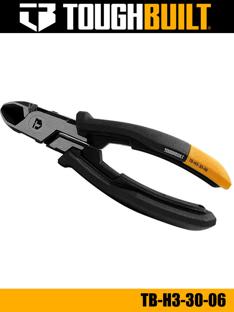 TOUGHBUILT TB-H3-30-06 Диагональные кусачки Плоскогубцы с шарнирными отверстиями Головка для резки проводов Универсальный ручной инструмент