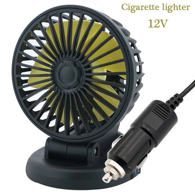 Автомобильный Вентилятор для приборной панели, вращающийся многоугловой охлаждающий вентилятор 12 В, 24 В, для летнего сезона