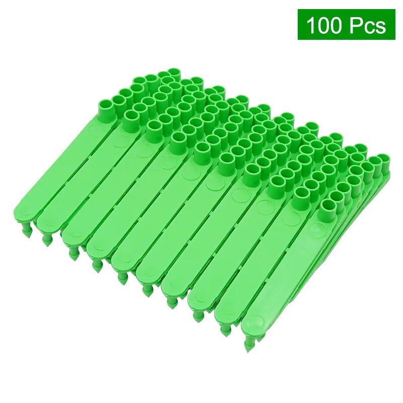 Ушные бирки JIECARE для овец 100 шт Зеленый, 100Pcs Green