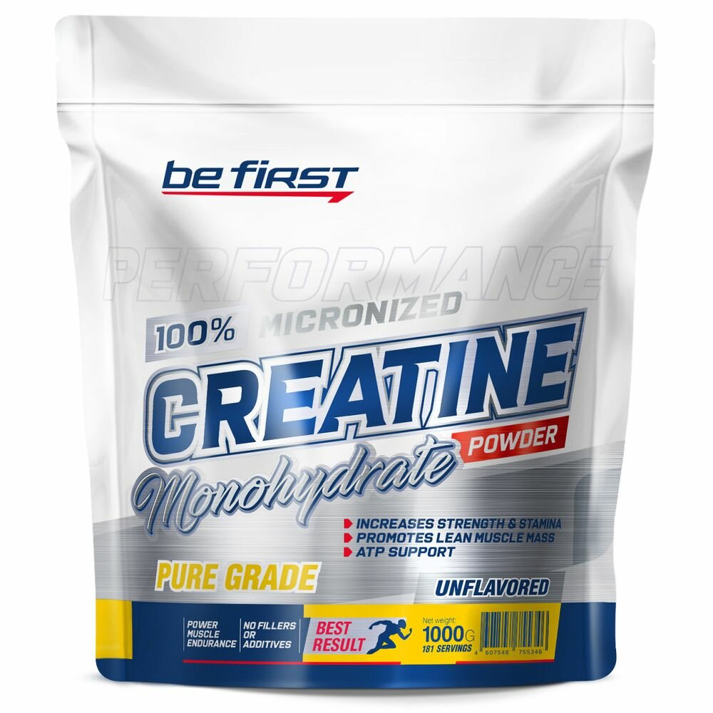 Be First Micronized Creatine monohydrate powder 1000 г без вкуса