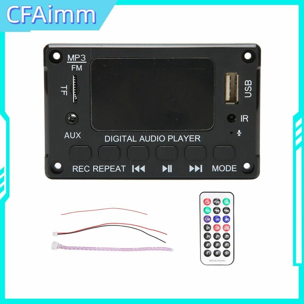 Плата декодирования Bluetooth, 2x40 Вт, поддержка USB и FM-радио