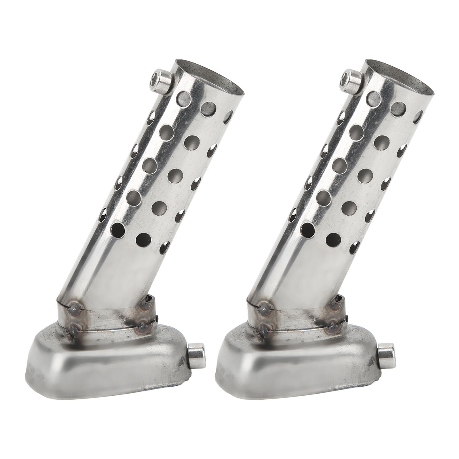 2 ПК. Мотоциклевые выхлопные трубы Перегородка Перегородка 22 мм вход 25 мм из оцинкованной шестиугольной шестиугольной вставки для вставки для ATV Scooter