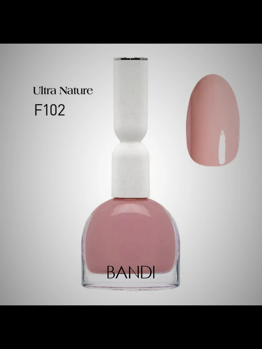 BANDI ULTRA NATURE F102s Salmon Pink, Лак для ногтей тон F102s Salmon Pink 10 мл
