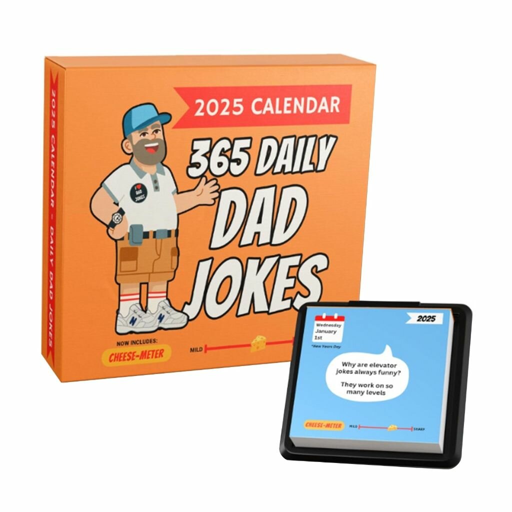Настольный календарь с шутками для папы на 2025 год. Забавный подарок-прикол ежедневной отрывной страницей и веселыми день.