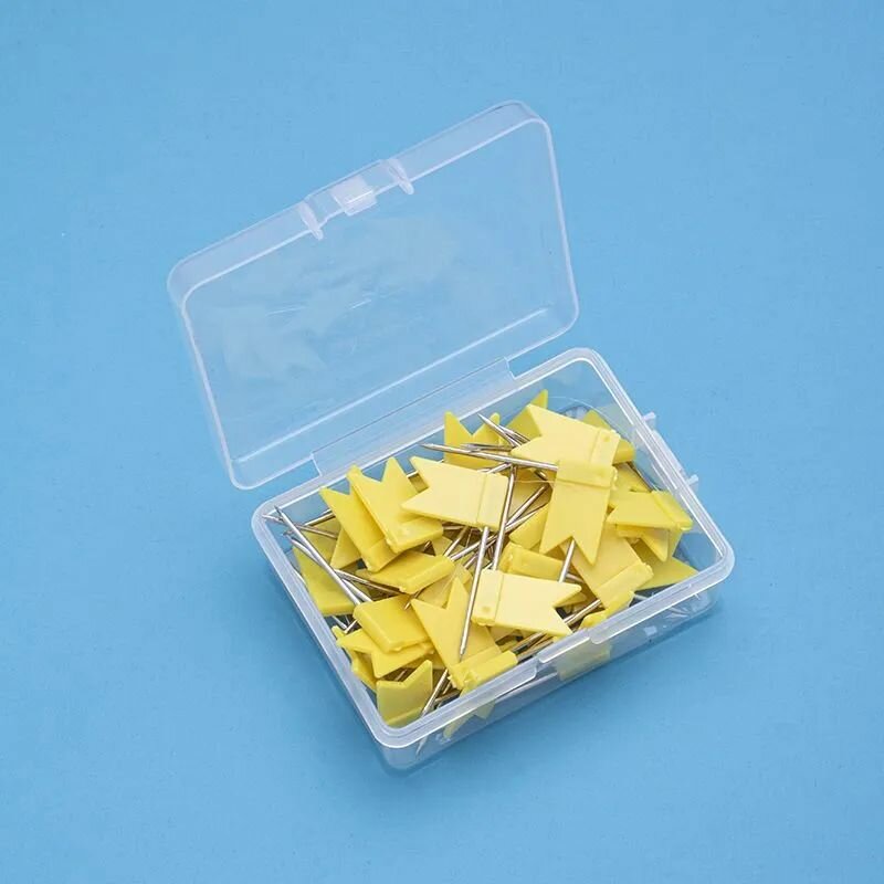 Флажковые Кнопки 100/50 шт в Органайзере