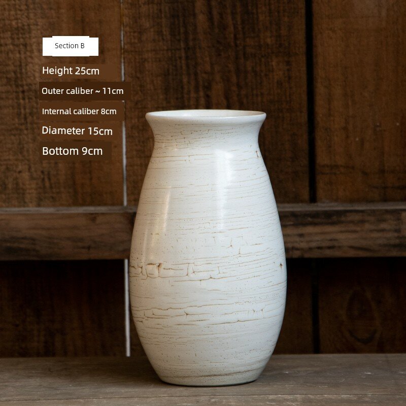 Керамическая ваза из Цзиндэчжэня, белая, настольная, для суккулентов, цветочная, из глины, для гостиной, прикроватная,