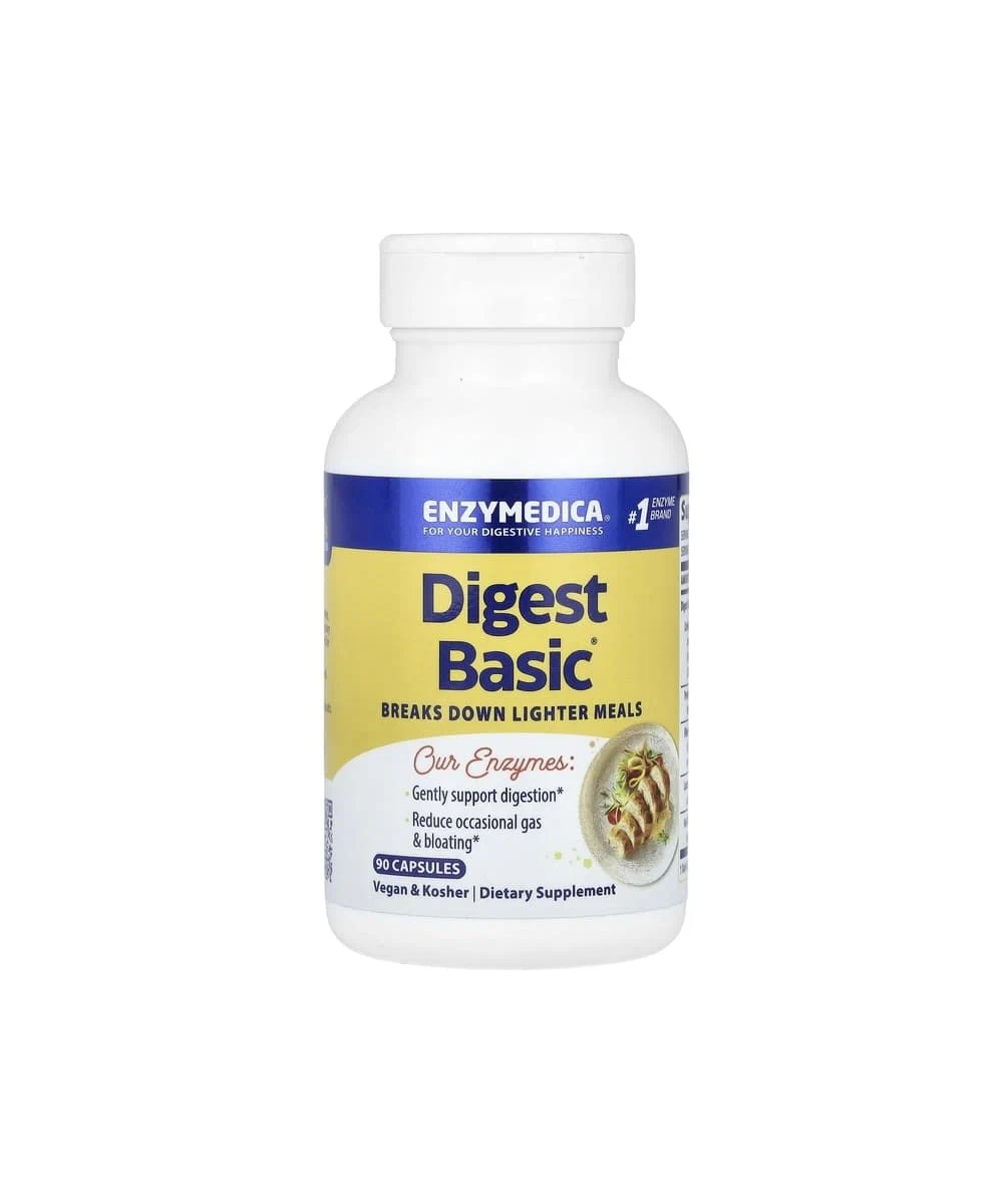 Enzymedica Digest Basic, Дайджест основных (Ферменты для пищеварения) 90 капсул