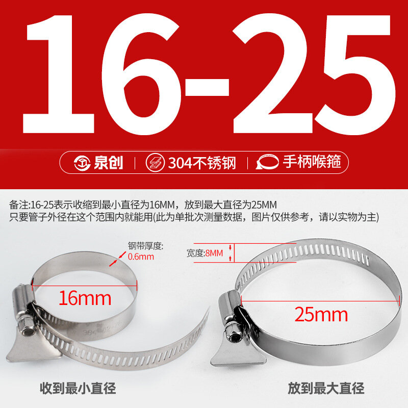 Ручка из нержавеющей стали горловая обруча обруч обруч карточка ручная обручка обручная труба обручная зажим для